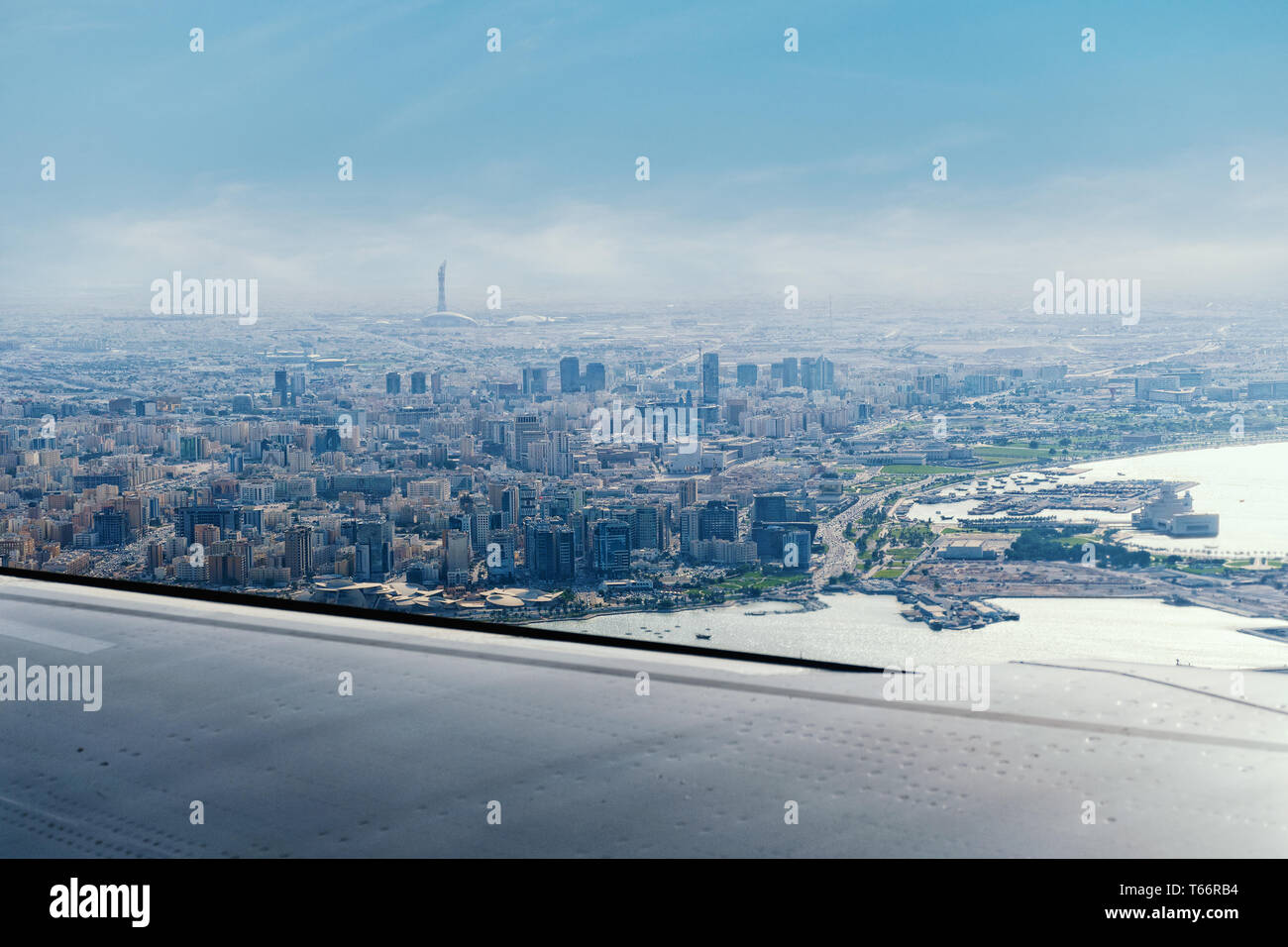 Doha skyline from window hi-res stock photography and images - Alamy