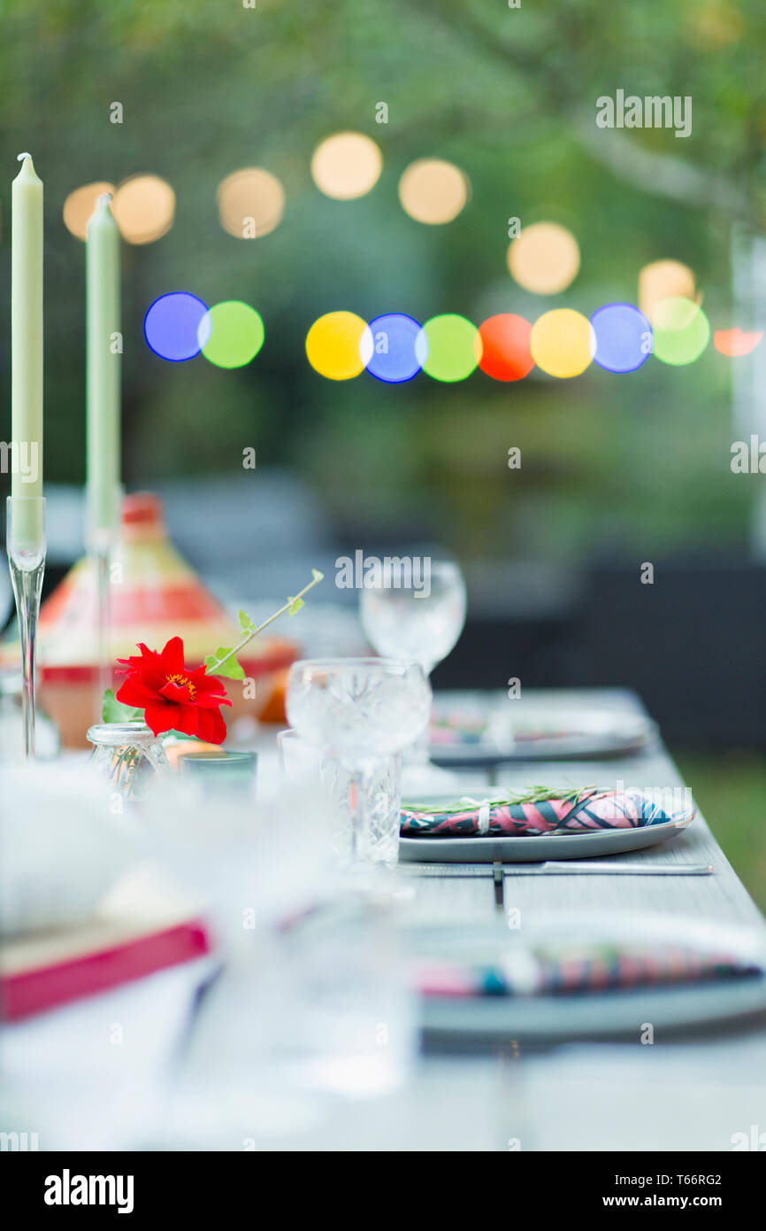 Dinner party place setting hi-res stock photography and images - Alamy