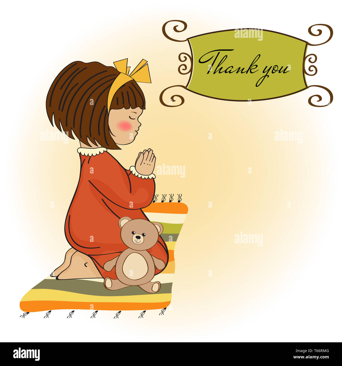 little girl praying Stock Photo - Alamy