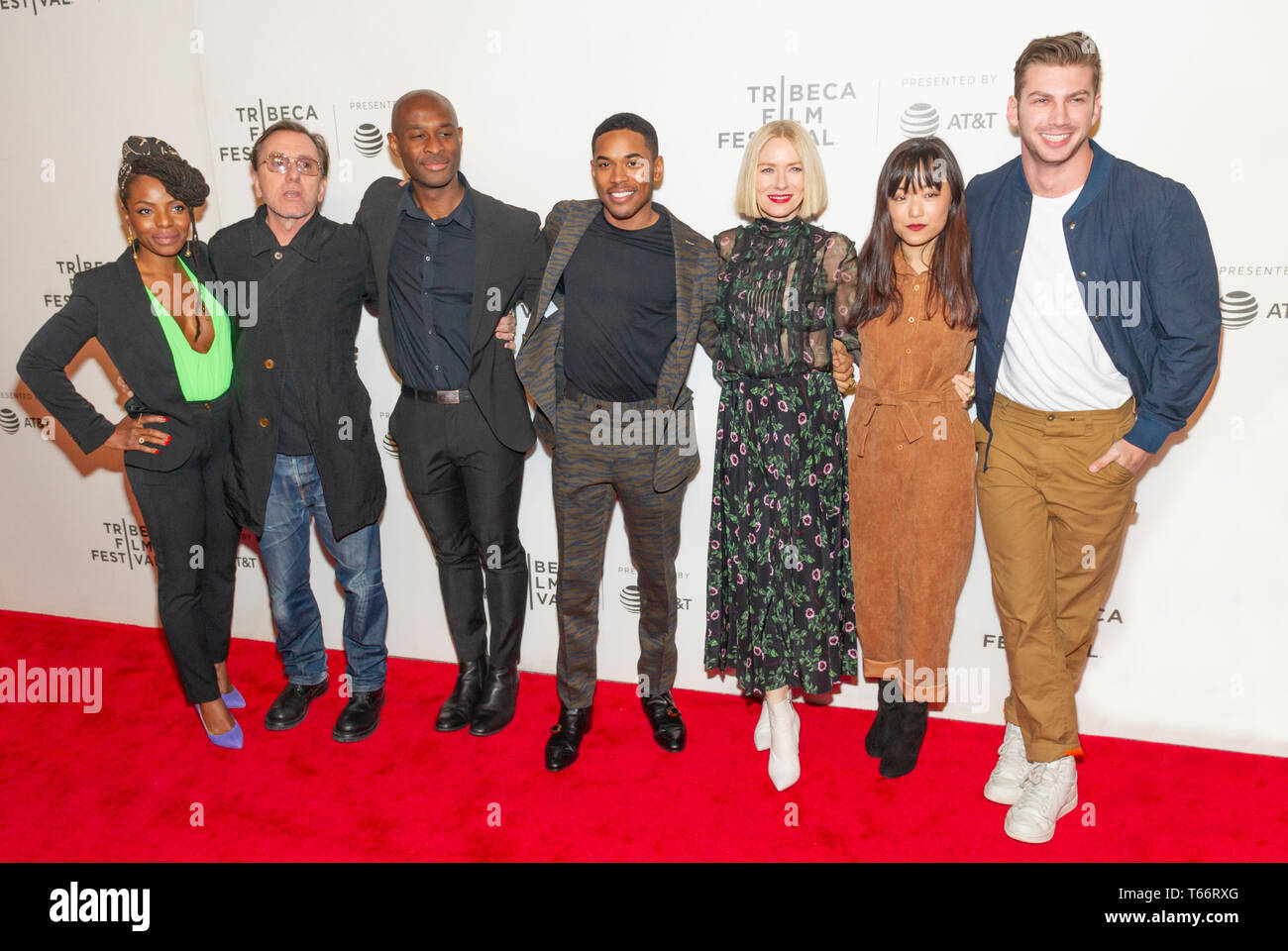 New York, NY - April 28, 2019: Marsha Stephanie Blake ; Tim Roth ...