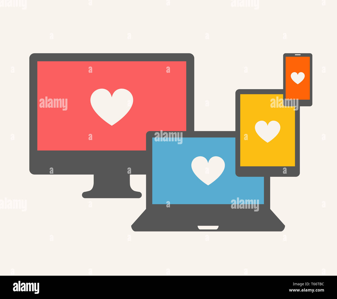 Digital love visual hi-res stock photography and images - Alamy