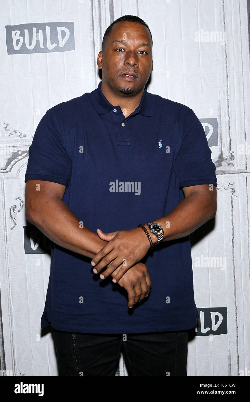 New York, USA. 29 Apr, 2019. Deon Taylor at BUILD Series, discussing ...