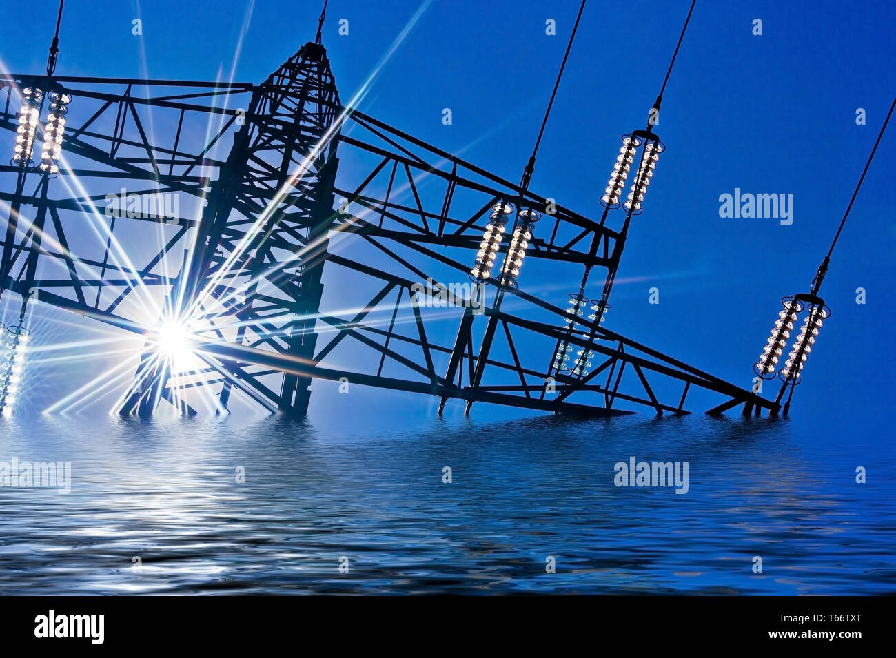 power pole symbol photo Stock Photo - Alamy