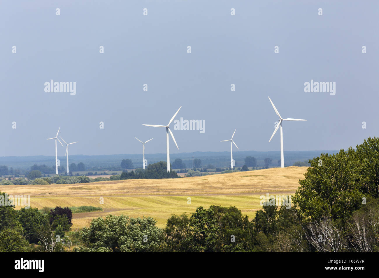Landscape fields wind turbines hi-res stock photography and images - Alamy