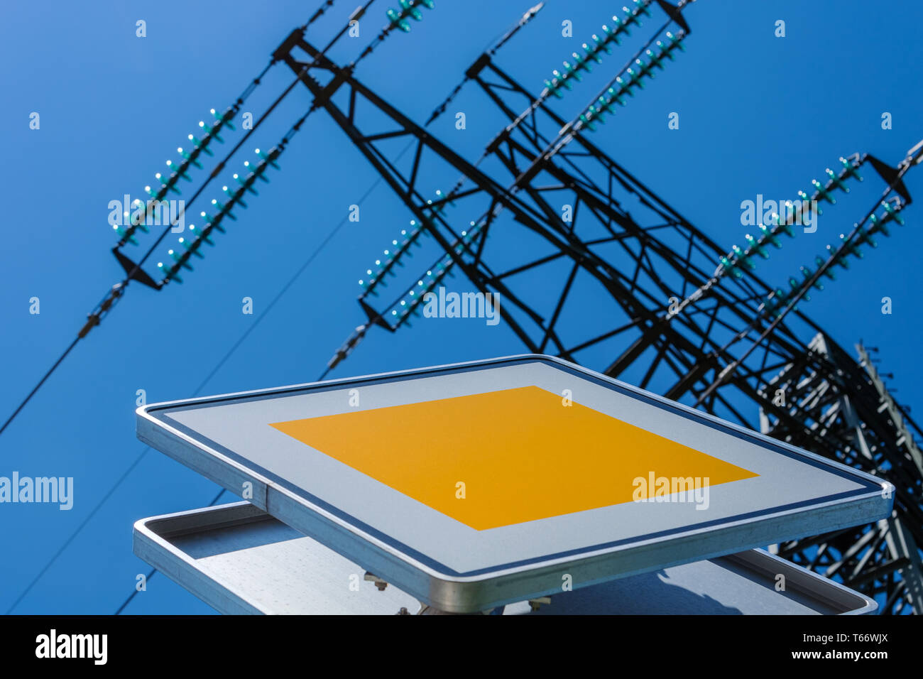 power pole symbol photo Stock Photo - Alamy