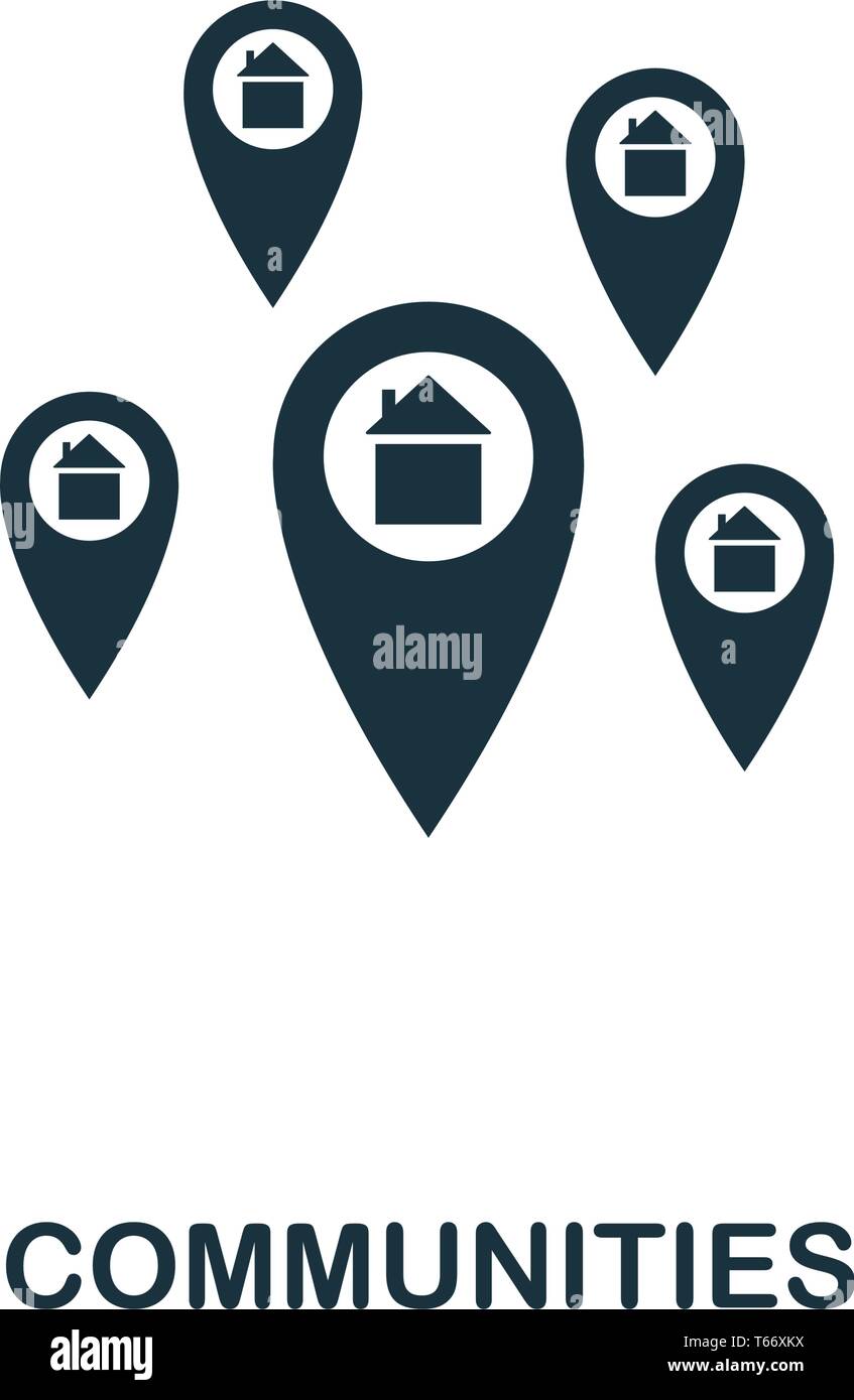 Communities icon. Creative element design from icons collection. Pixel ...