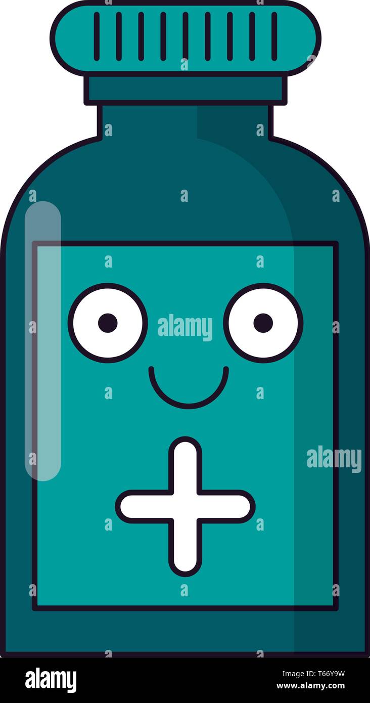 Medicine bottle cute cartoon Stock Vector Image & Art - Alamy