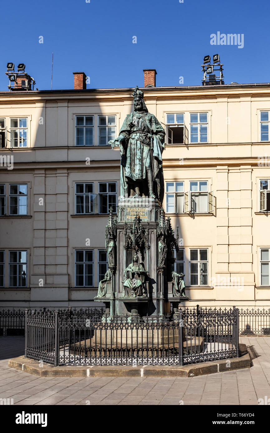 Historical statue of karel iv hi-res stock photography and images - Alamy
