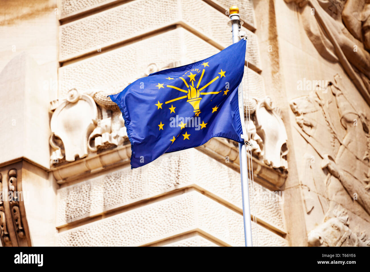 Indiana state flag hi-res stock photography and images - Alamy