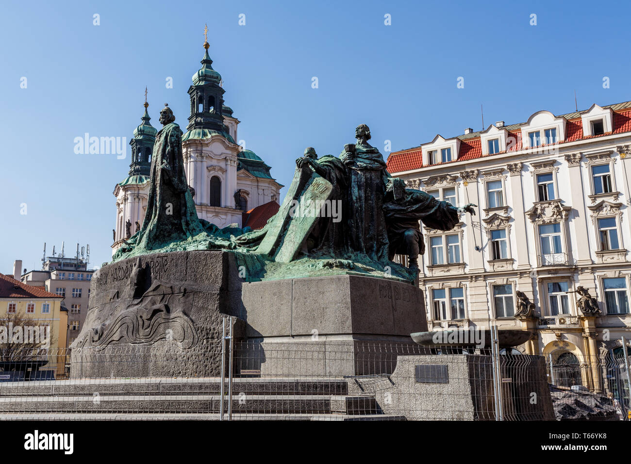 Statue of jan Hus Stock Photo - Alamy