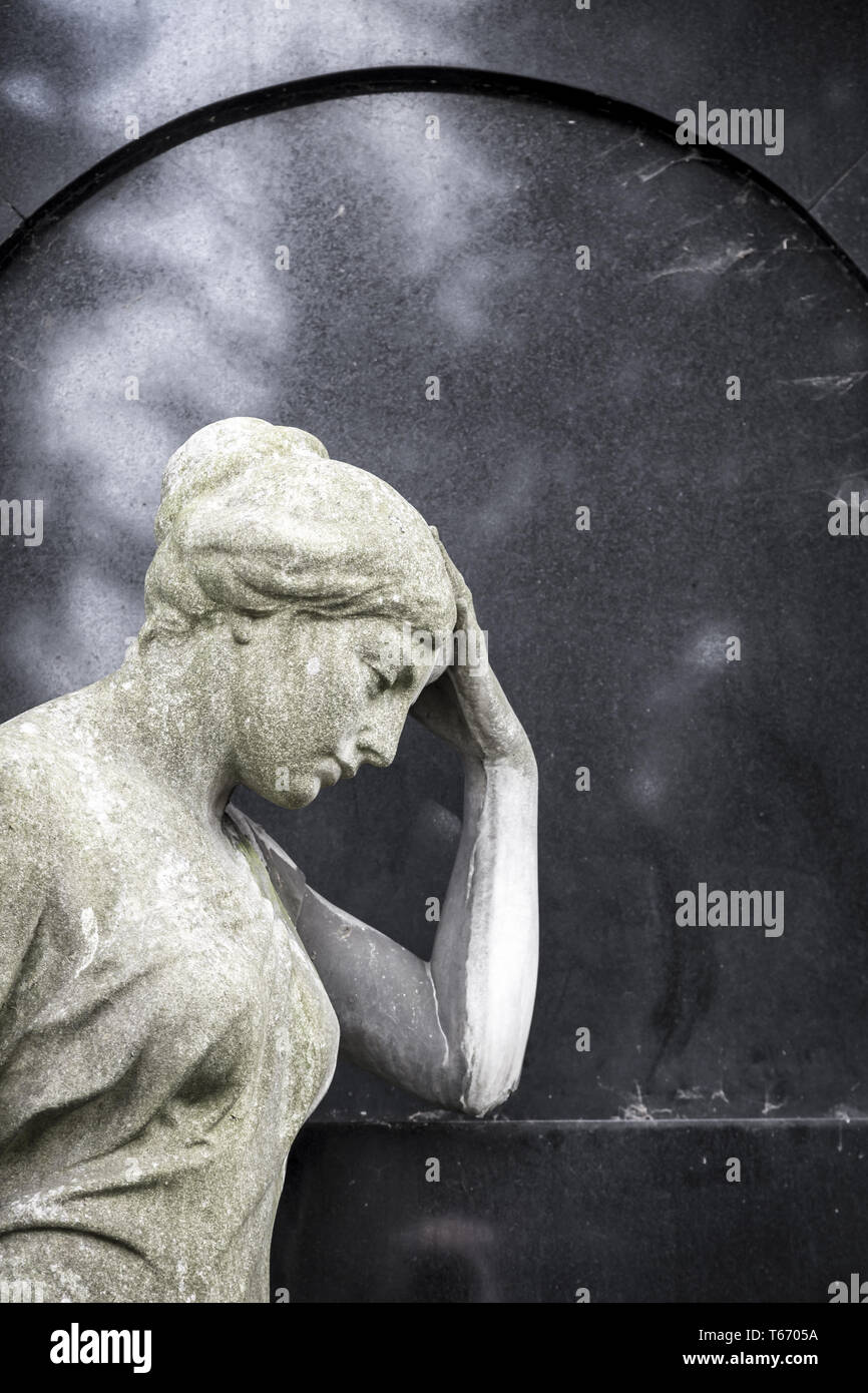 Leaning on hand hi-res stock photography and images - Alamy