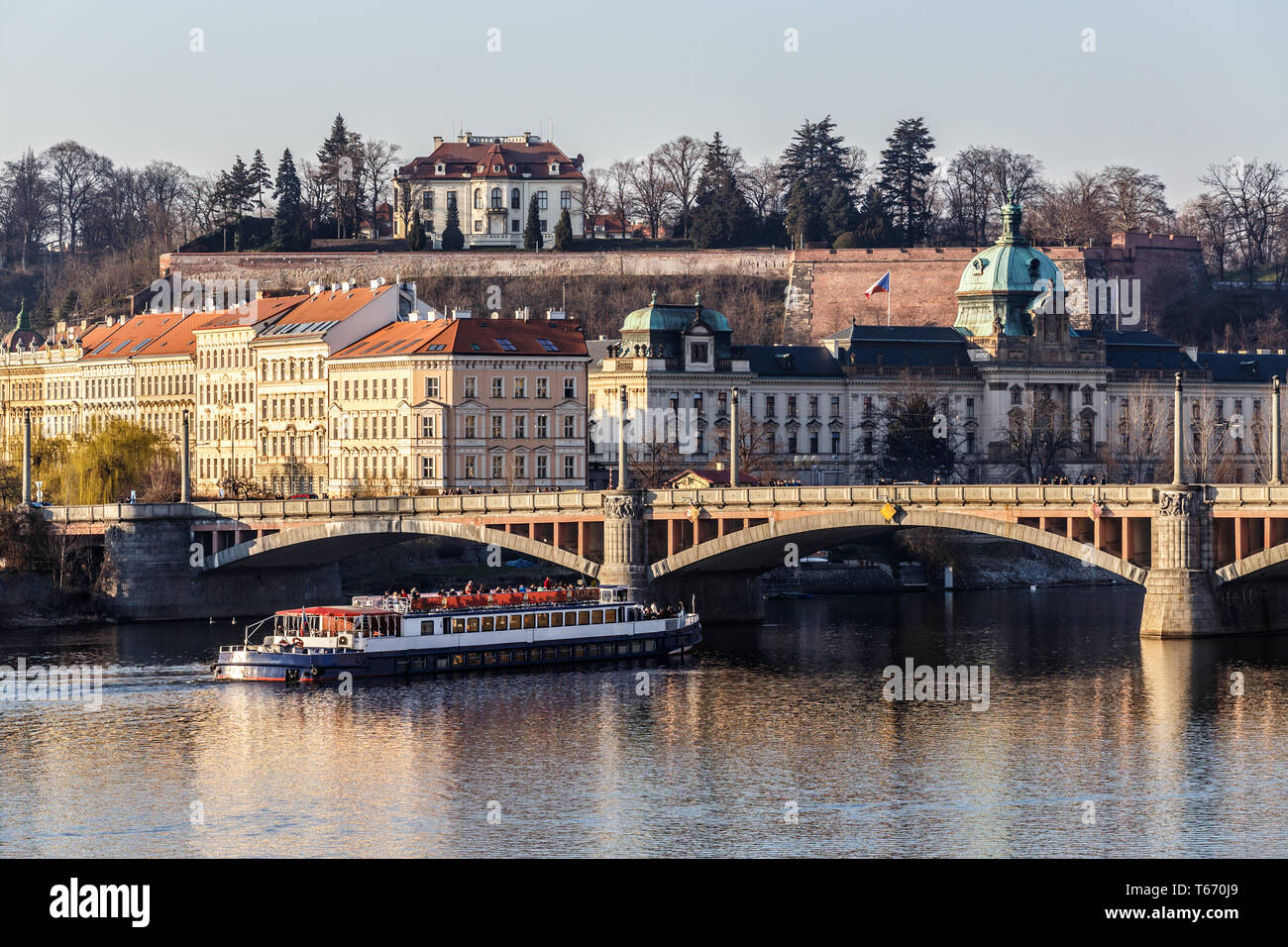 View to the Prague river Vltava Stock Photo - Alamy