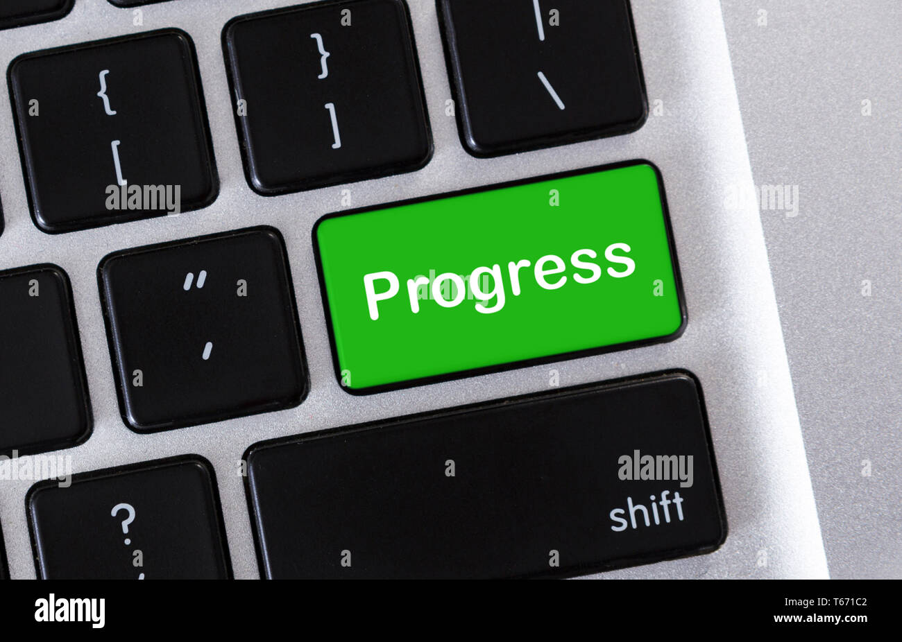 Development growth process of improvement to achieve goal. Text ...