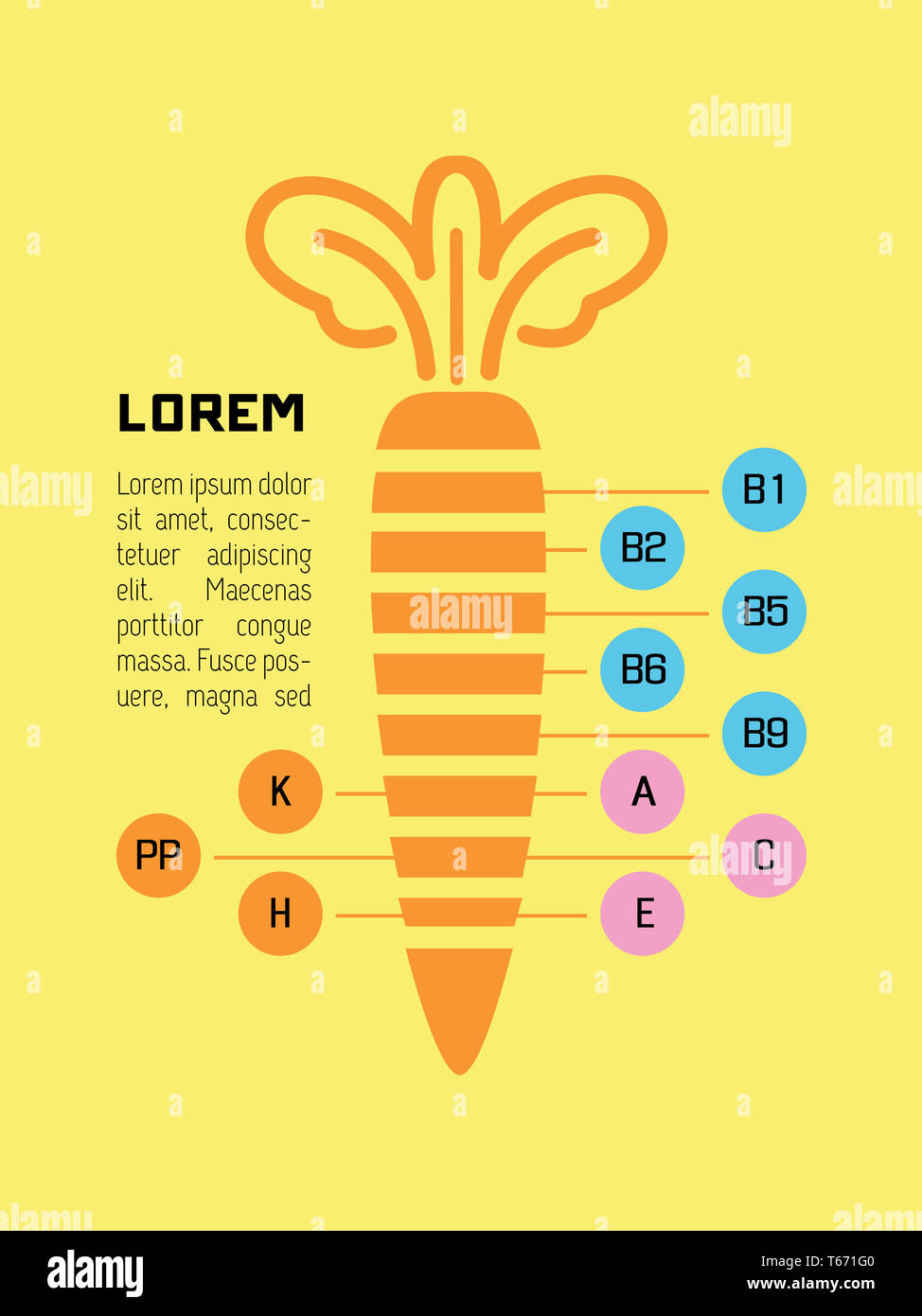 Food Infographic Element Stock Photo - Alamy
