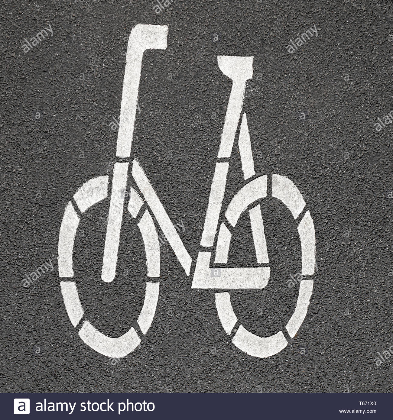 Cycle Path Symbol Mark Sign Stock Photos & Cycle Path Symbol Mark Sign ...