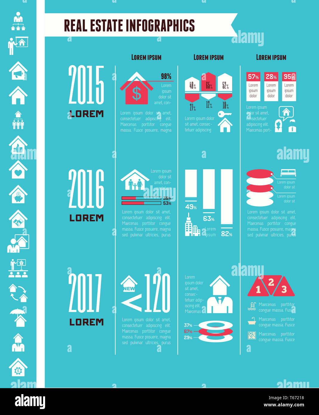 Real estate infographics template hi-res stock photography and images ...