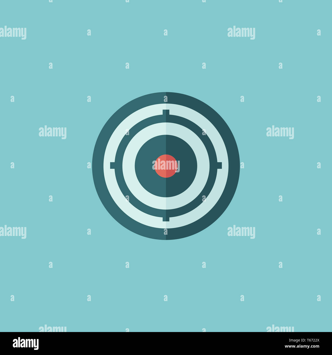 Target Flat Icon Stock Photo - Alamy