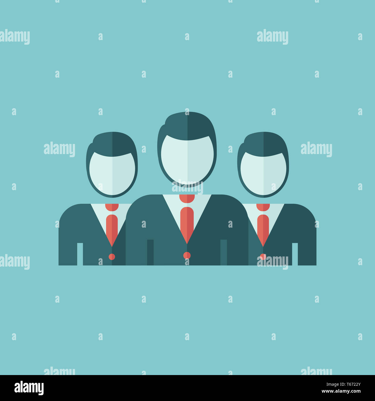 Flat design team hi-res stock photography and images - Alamy