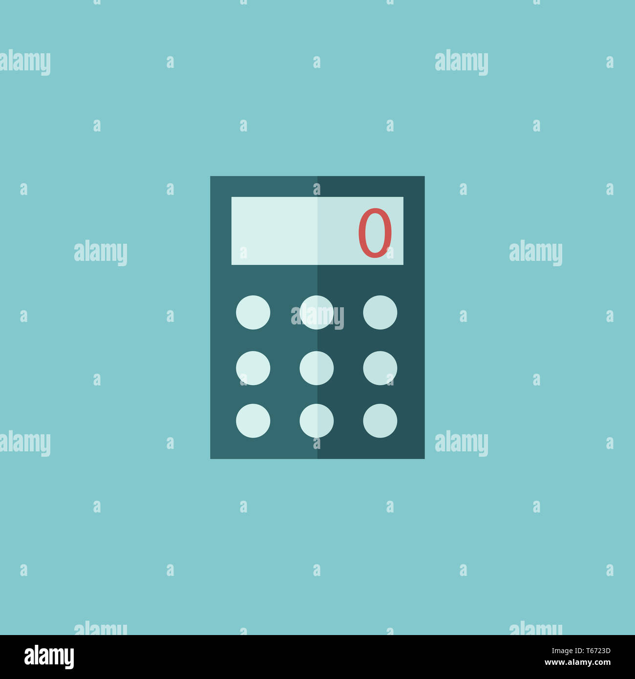 Flat calculator hi-res stock photography and images - Alamy