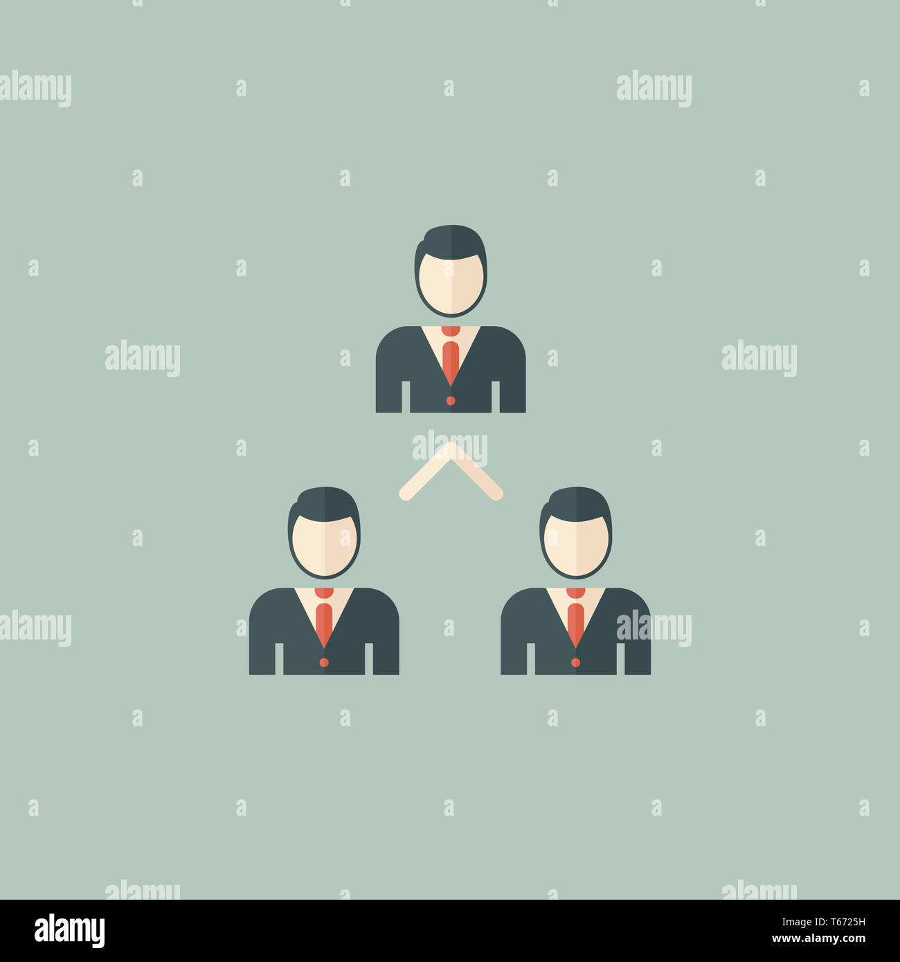 Manager Flat Icon Stock Photo - Alamy