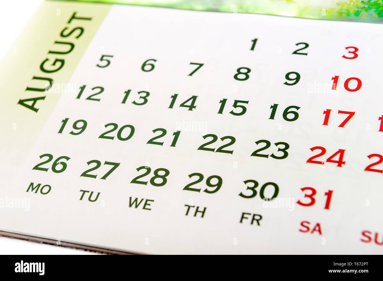 August month hi-res stock photography and images - Alamy