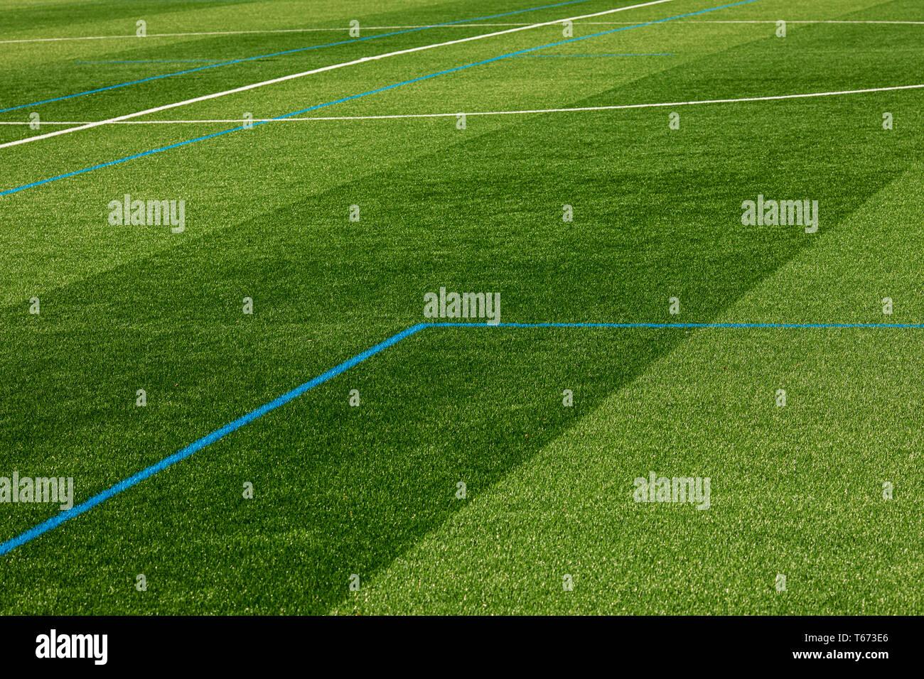 pitch, artificial turf, lines limits Stock Photo - Alamy