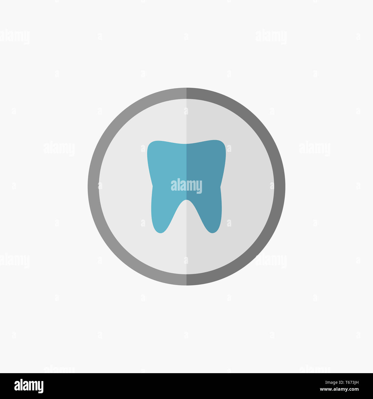 Dental Flat Icon Stock Photo - Alamy