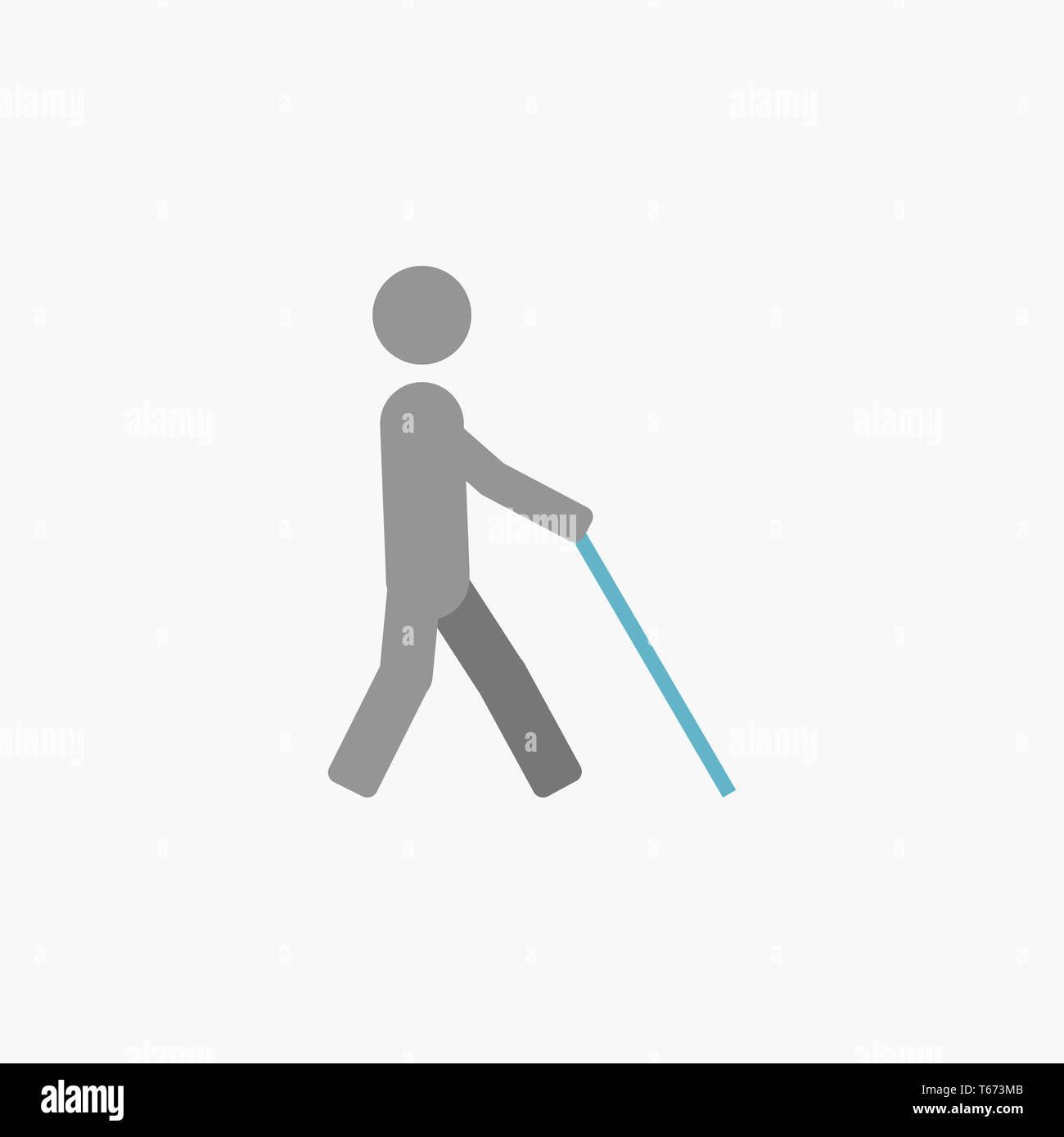 Disability Flat Icon Stock Photo - Alamy