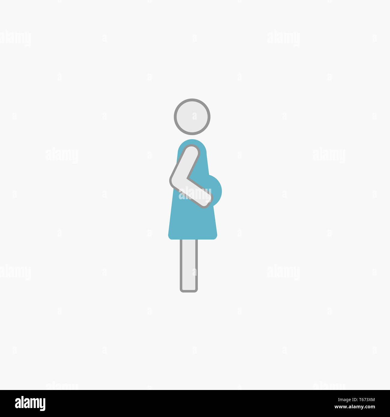 Pregnant woman baby icon Cut Out Stock Images & Pictures - Alamy