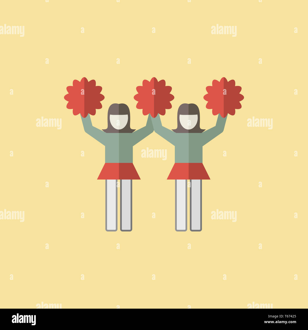 Cheerleader icon hi-res stock photography and images - Alamy