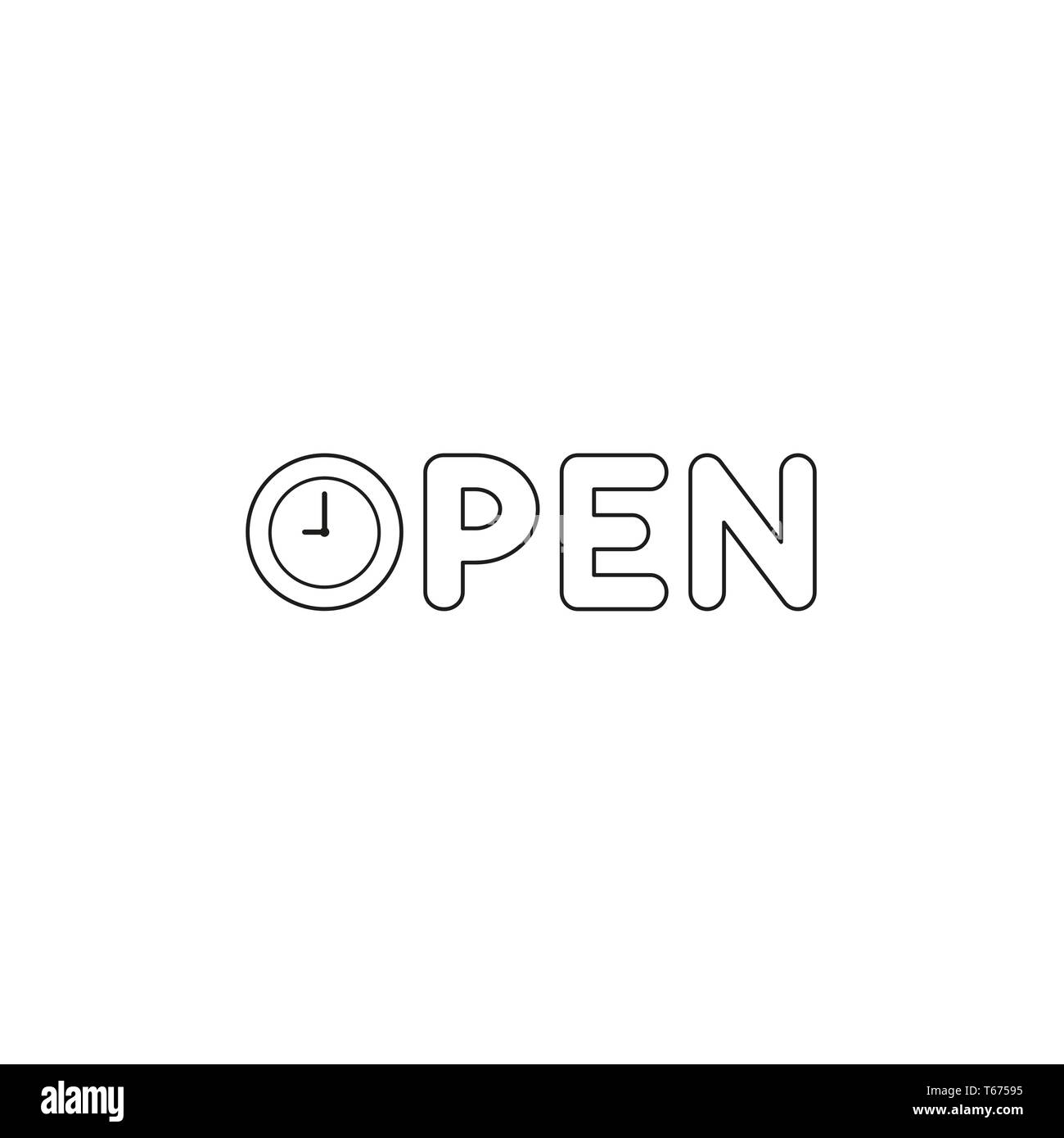 Clock 9 vector black icon Cut Out Stock Images & Pictures - Alamy