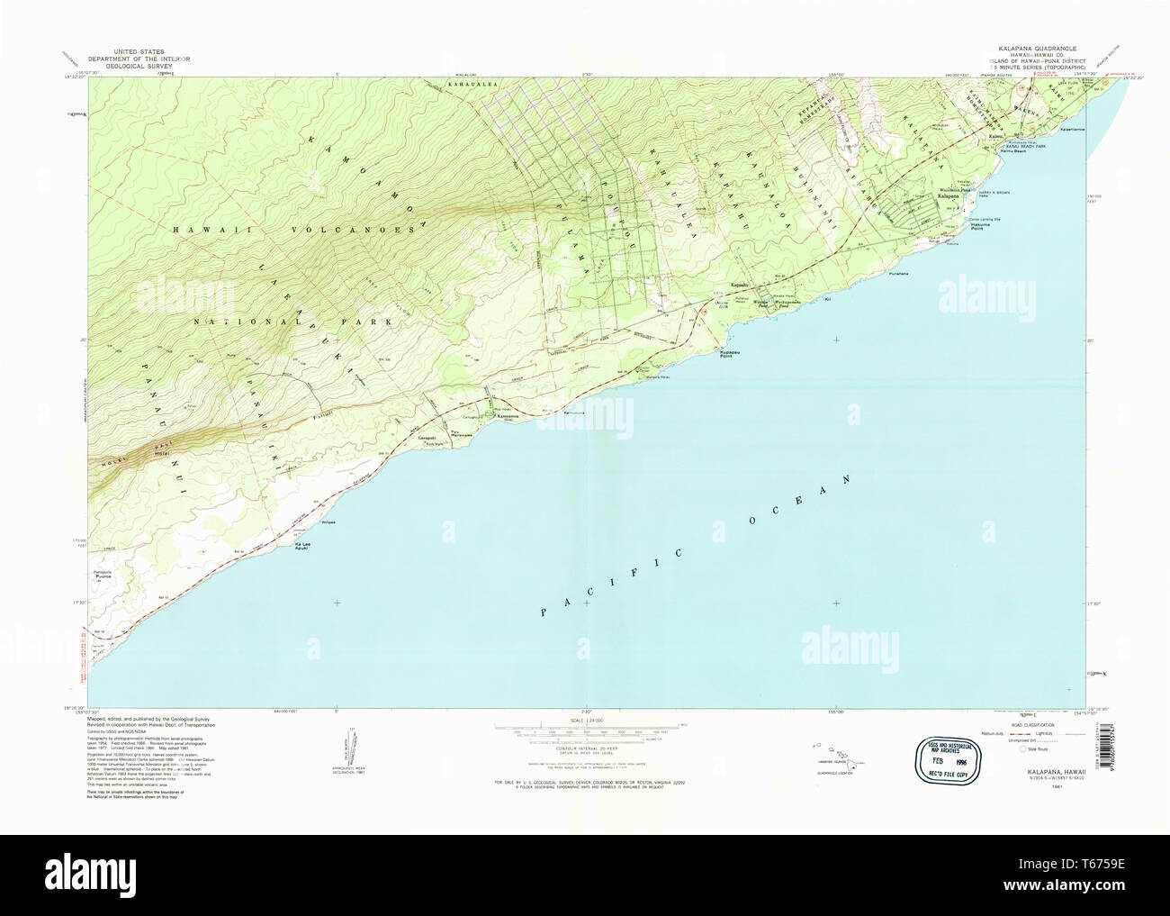 Kalapana hawaii Cut Out Stock Images & Pictures - Alamy