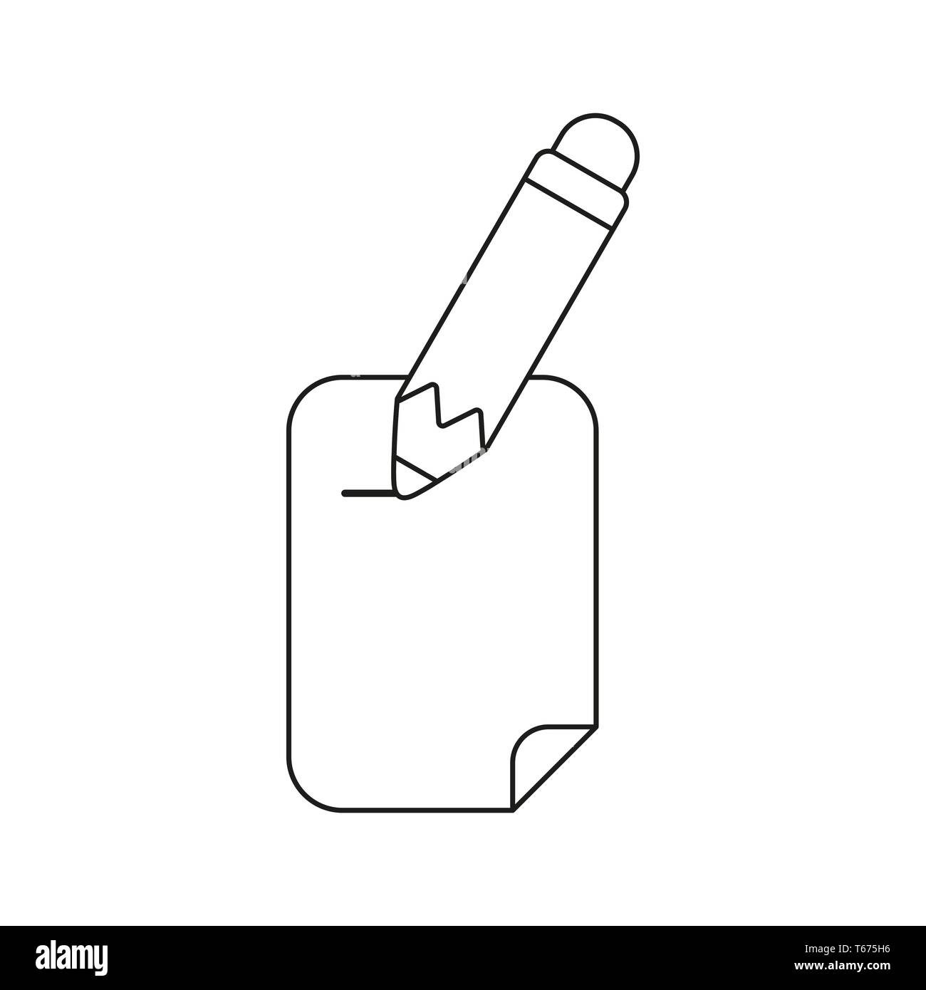 Pencil outlines Black and White Stock Photos & Images - Alamy