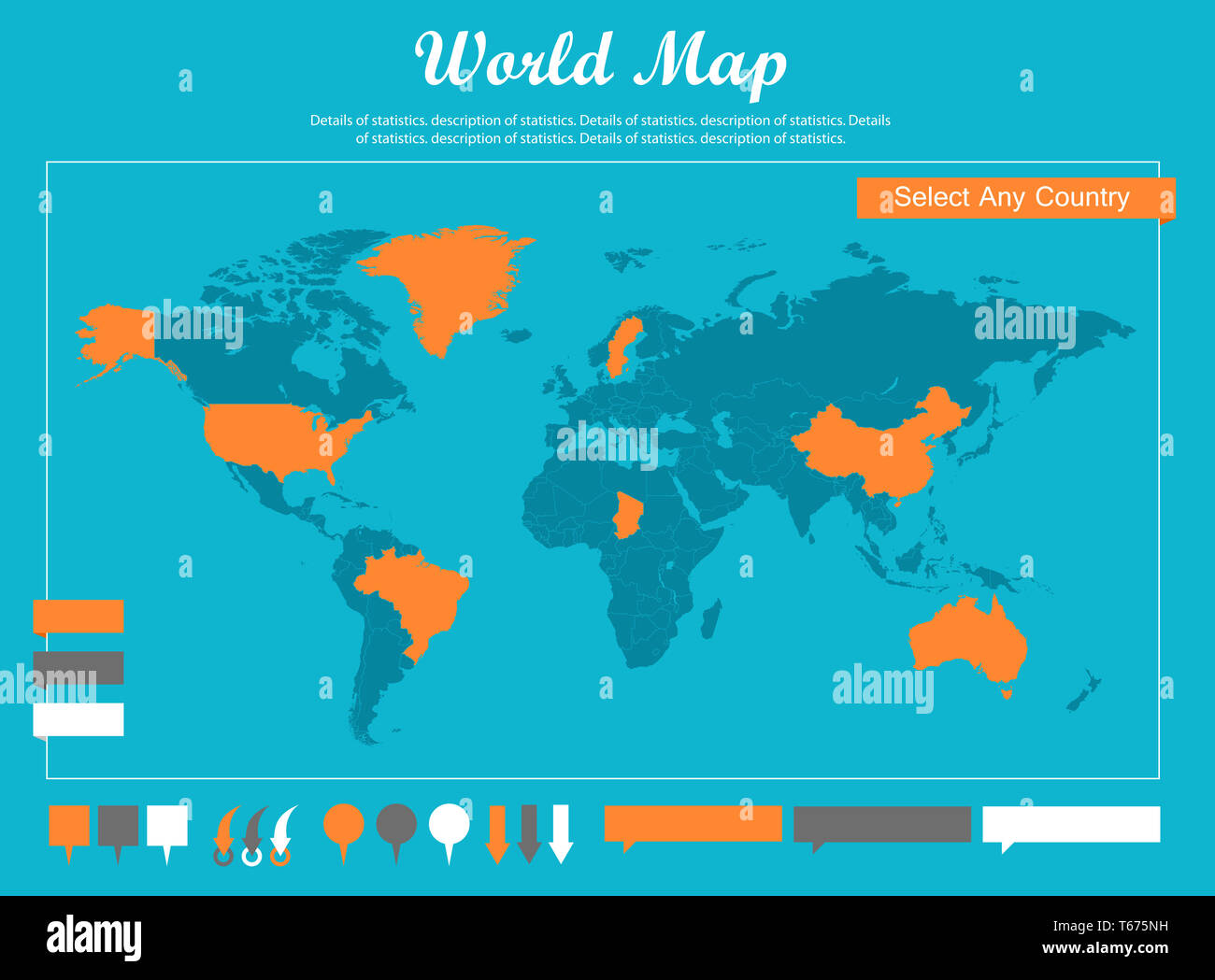 Infographic data population hi-res stock photography and images - Alamy
