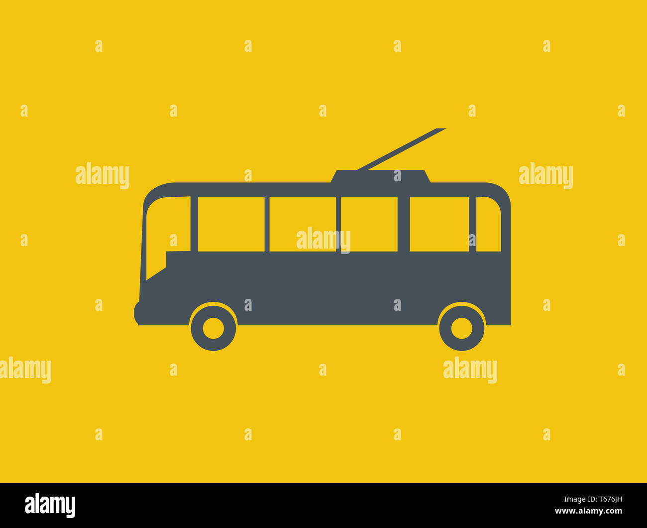 Transportation Flat Icon Stock Photo - Alamy