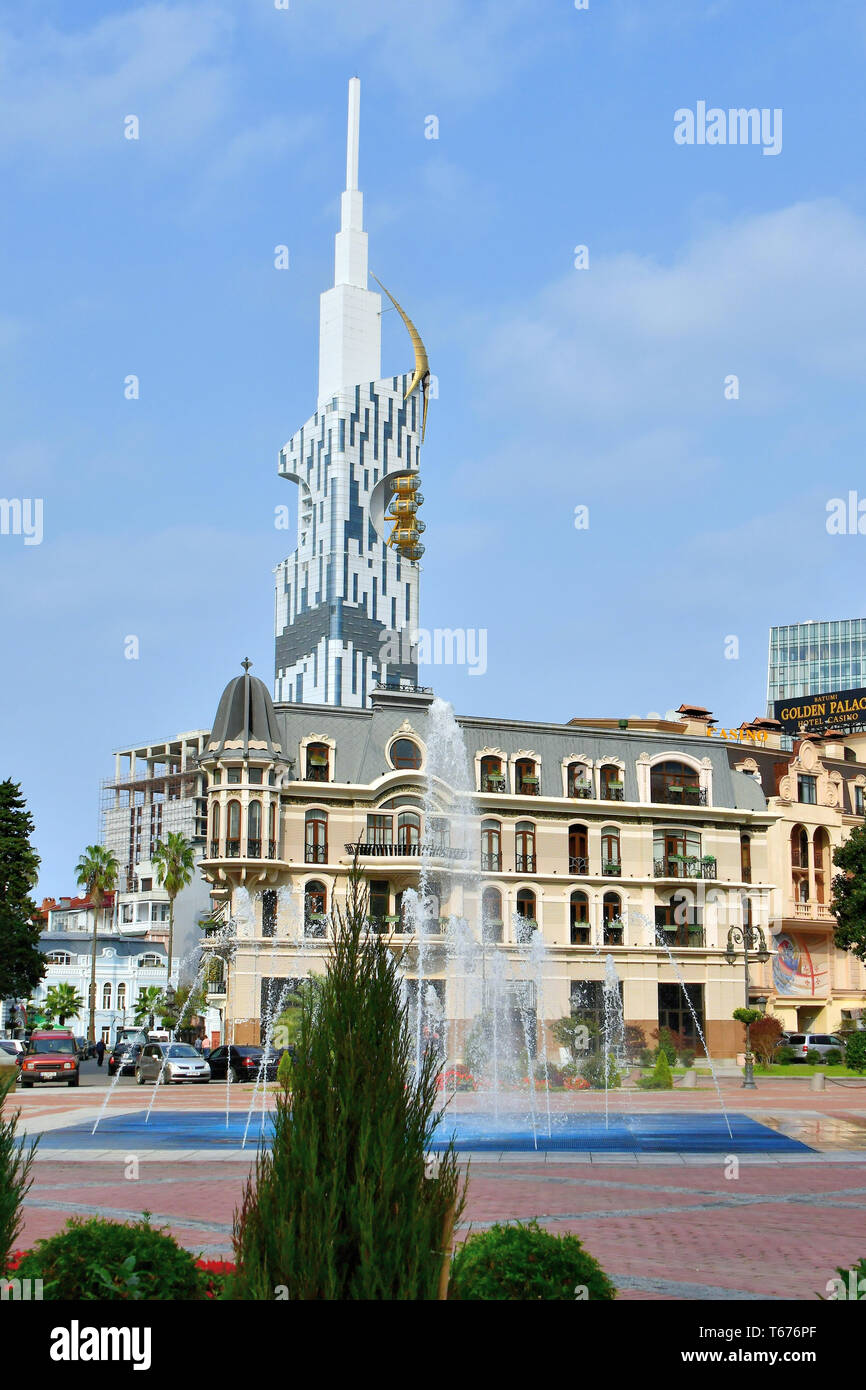 Europe Square, Batumi, Autonomous Republic of Adjara, Georgia Stock ...