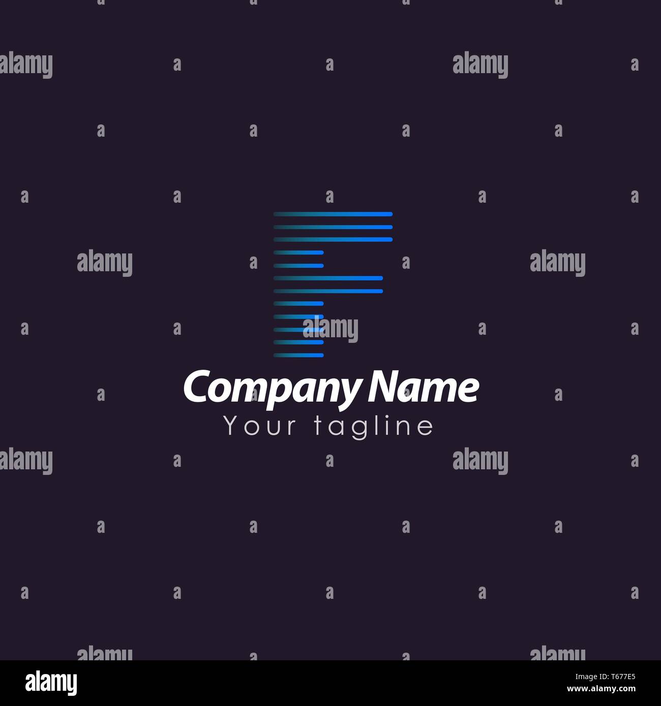 F LOGO LETTER MODERN Stock Vector Image & Art - Alamy