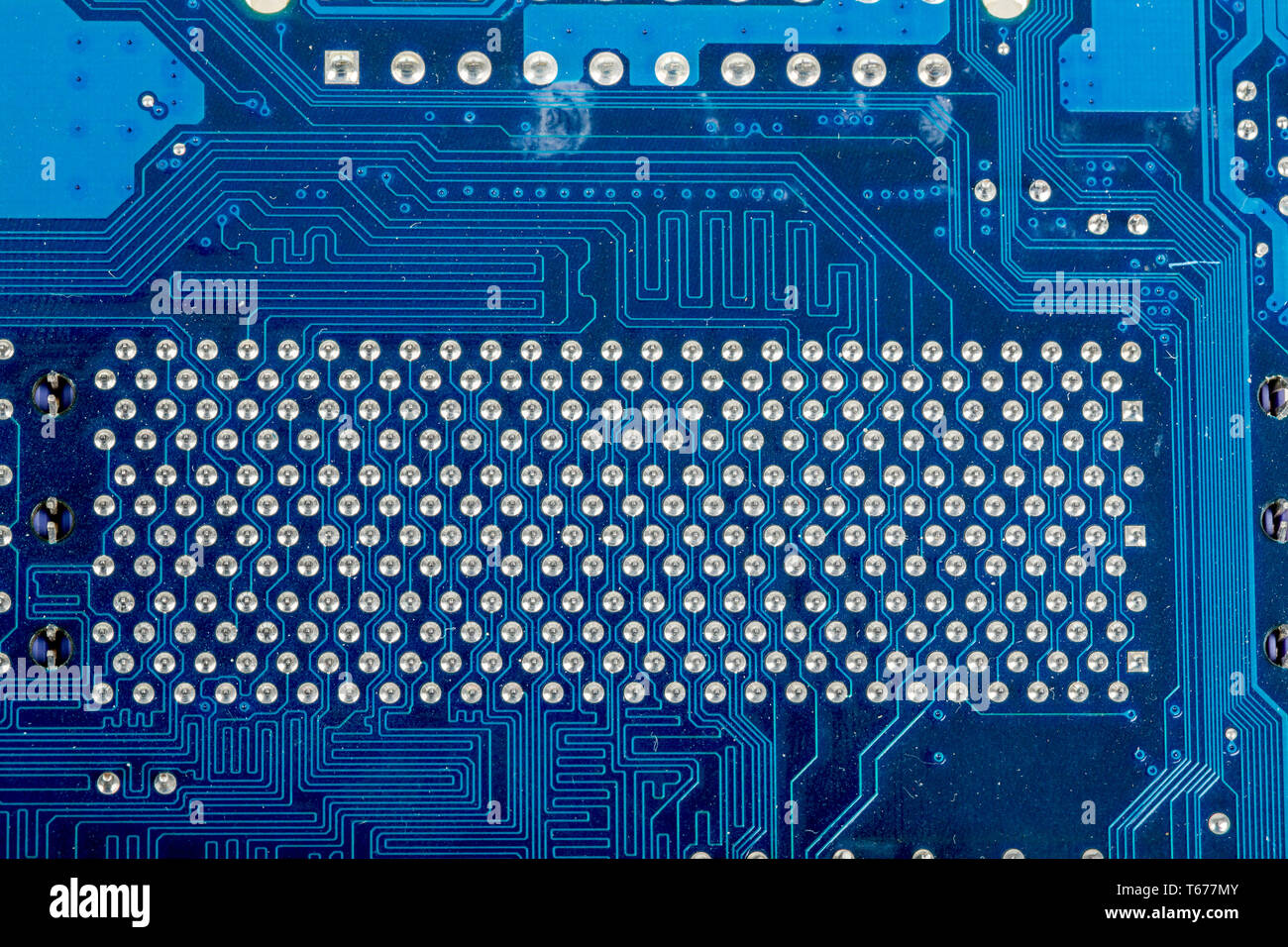Technological background blue computer motherboard hi-res stock ...