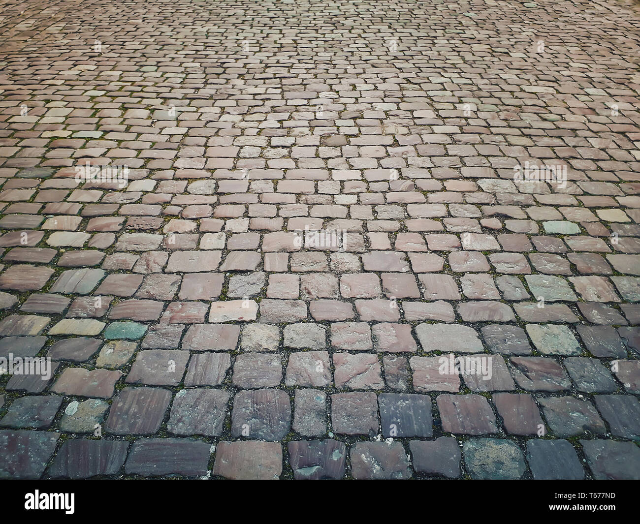 Paved stone road texture footpath hi-res stock photography and images ...