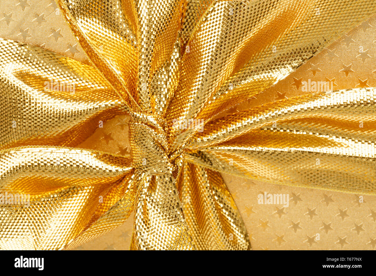 detail of golden ribbon Stock Photo - Alamy