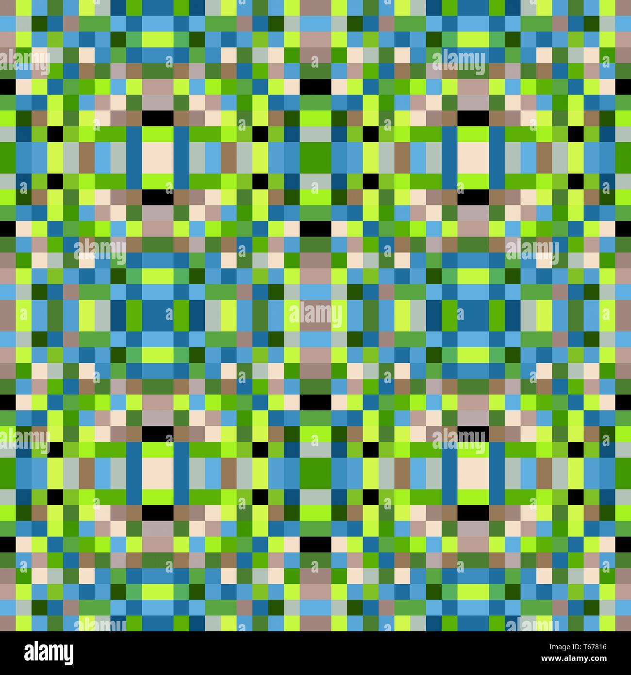seamless pixel pattern mosaic. abstract background with squares can be ...