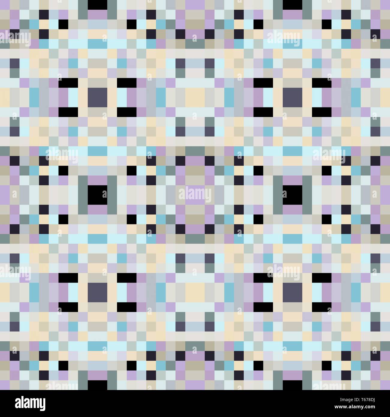 seamless pixel pattern mosaic. abstract background with squares can be ...