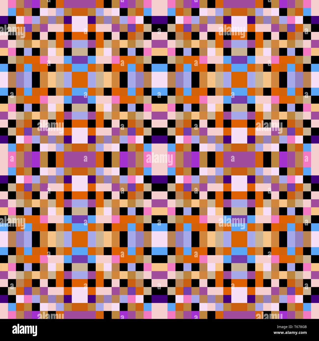 seamless pixel pattern mosaic. abstract background with squares can be ...