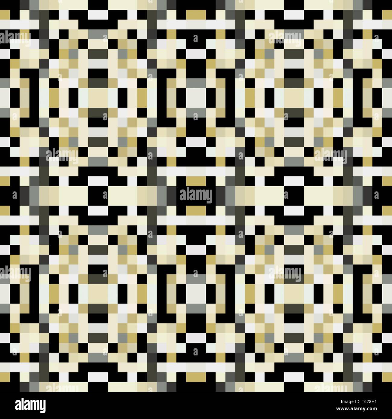 seamless pixel pattern mosaic. abstract background with squares can be ...