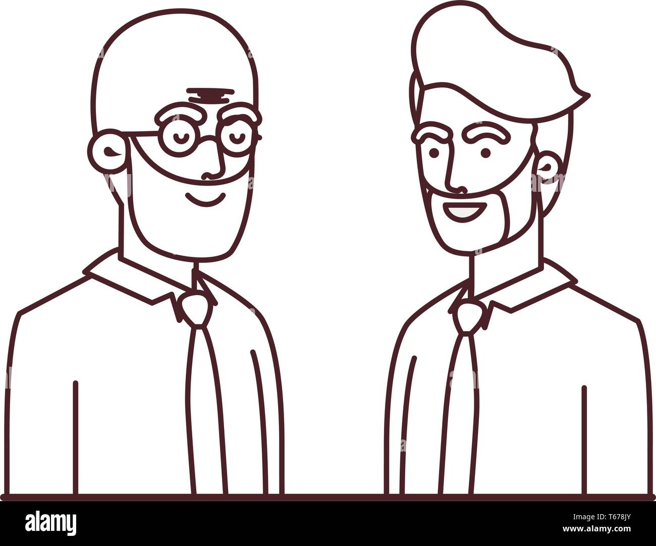 father with son avatar character Stock Vector Image & Art - Alamy