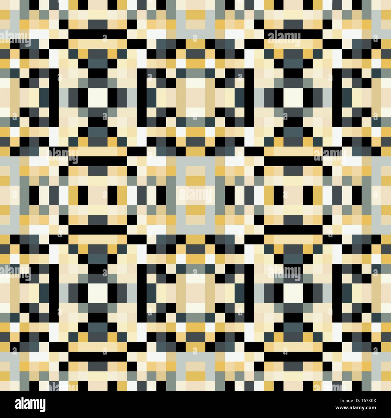 seamless pixel pattern mosaic. abstract background with squares can be ...