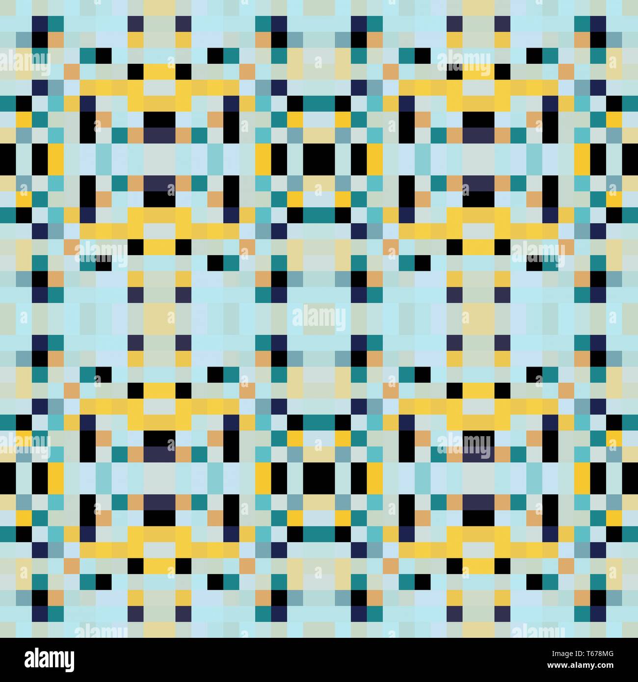seamless pixel pattern mosaic. abstract background with squares can be ...