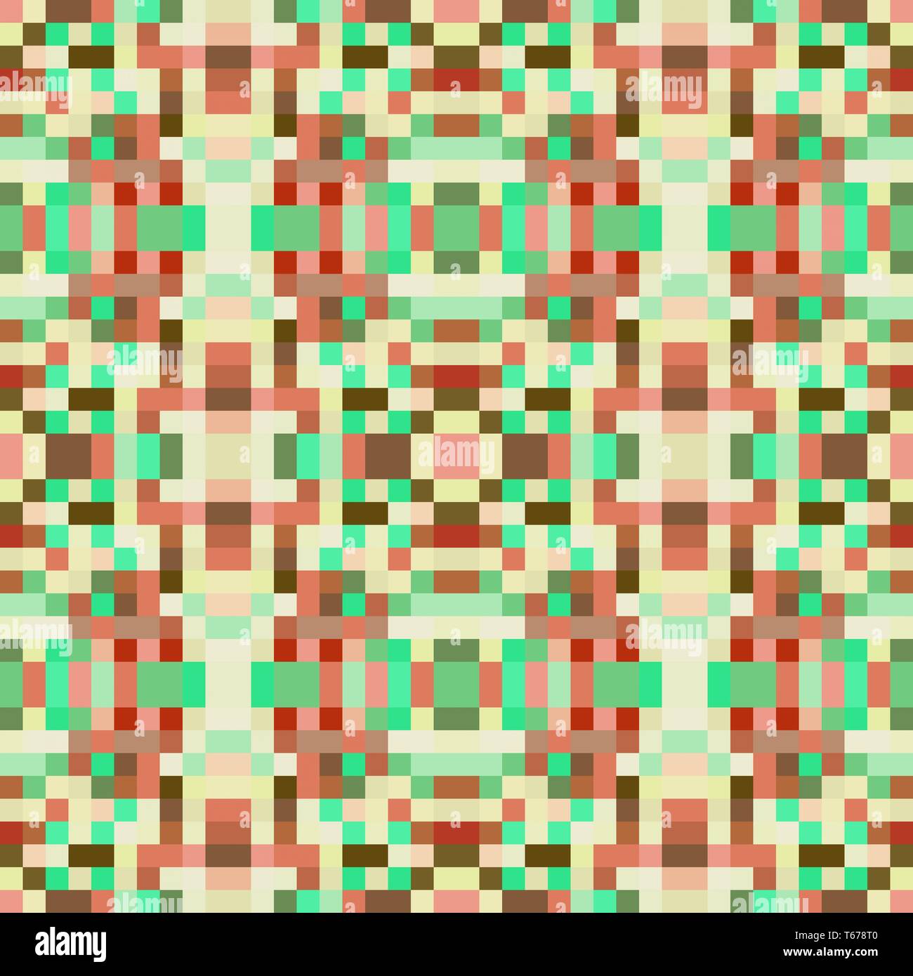 seamless pixel pattern mosaic. abstract background with squares can be ...