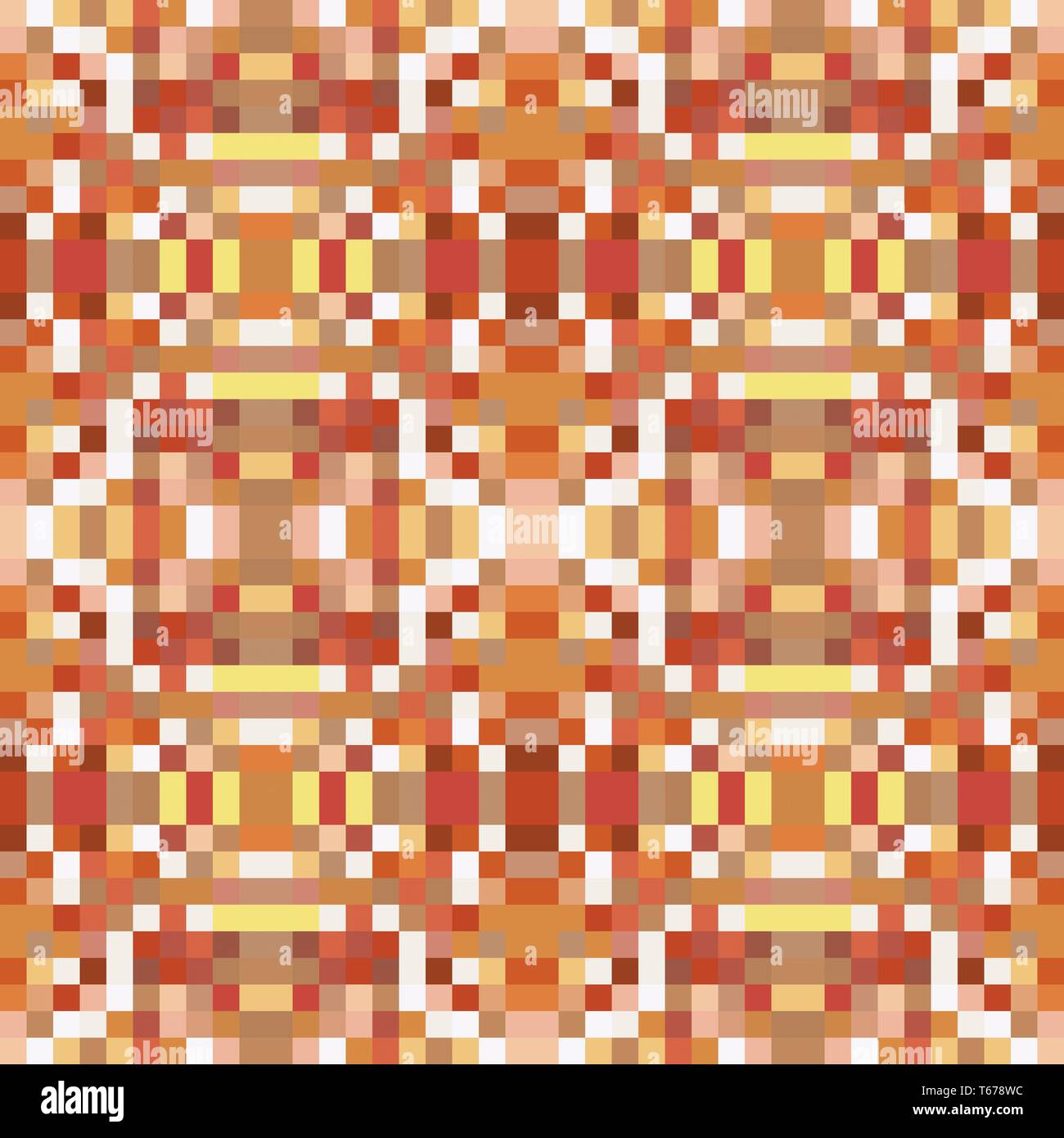 seamless pixel pattern mosaic. abstract background with squares can be ...