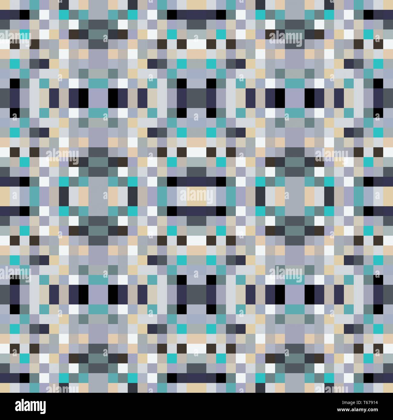 seamless pixel pattern mosaic. abstract background with squares can be ...